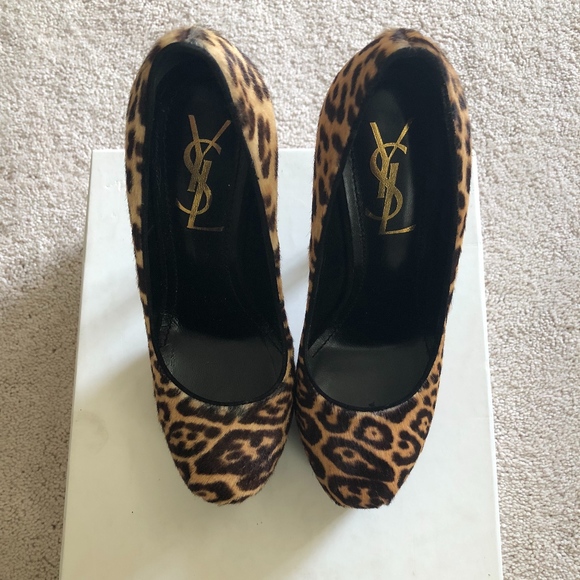 Yves Saint Laurent | Shoes | Ysl Leopard Tribute 5 Pump | Poshmark